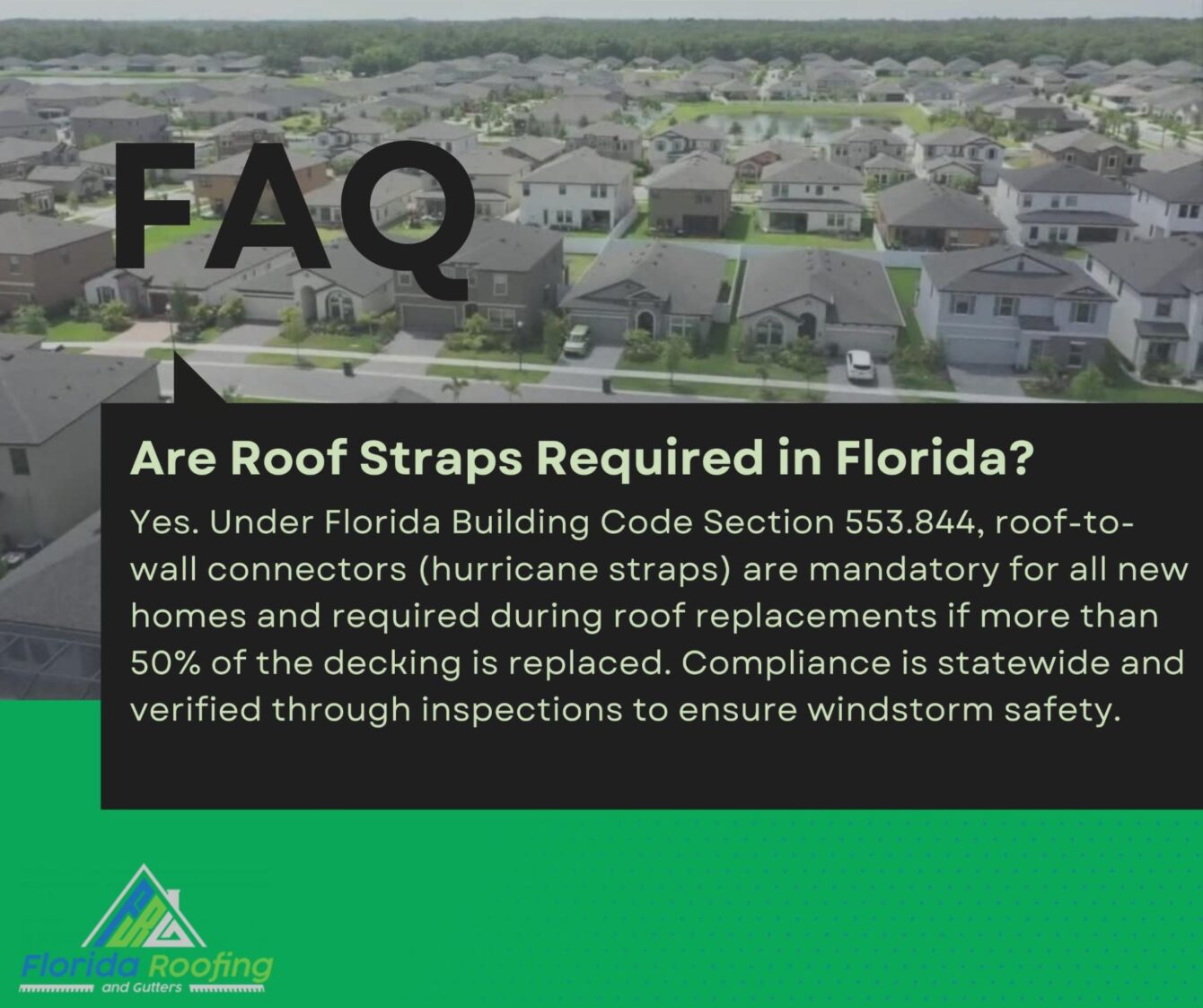 Are Roof Straps Required in Florida? FBC & Insurance Info